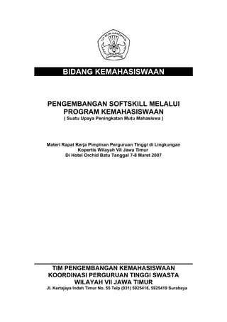 Pengembangan softskill-mahasiswa | DOC