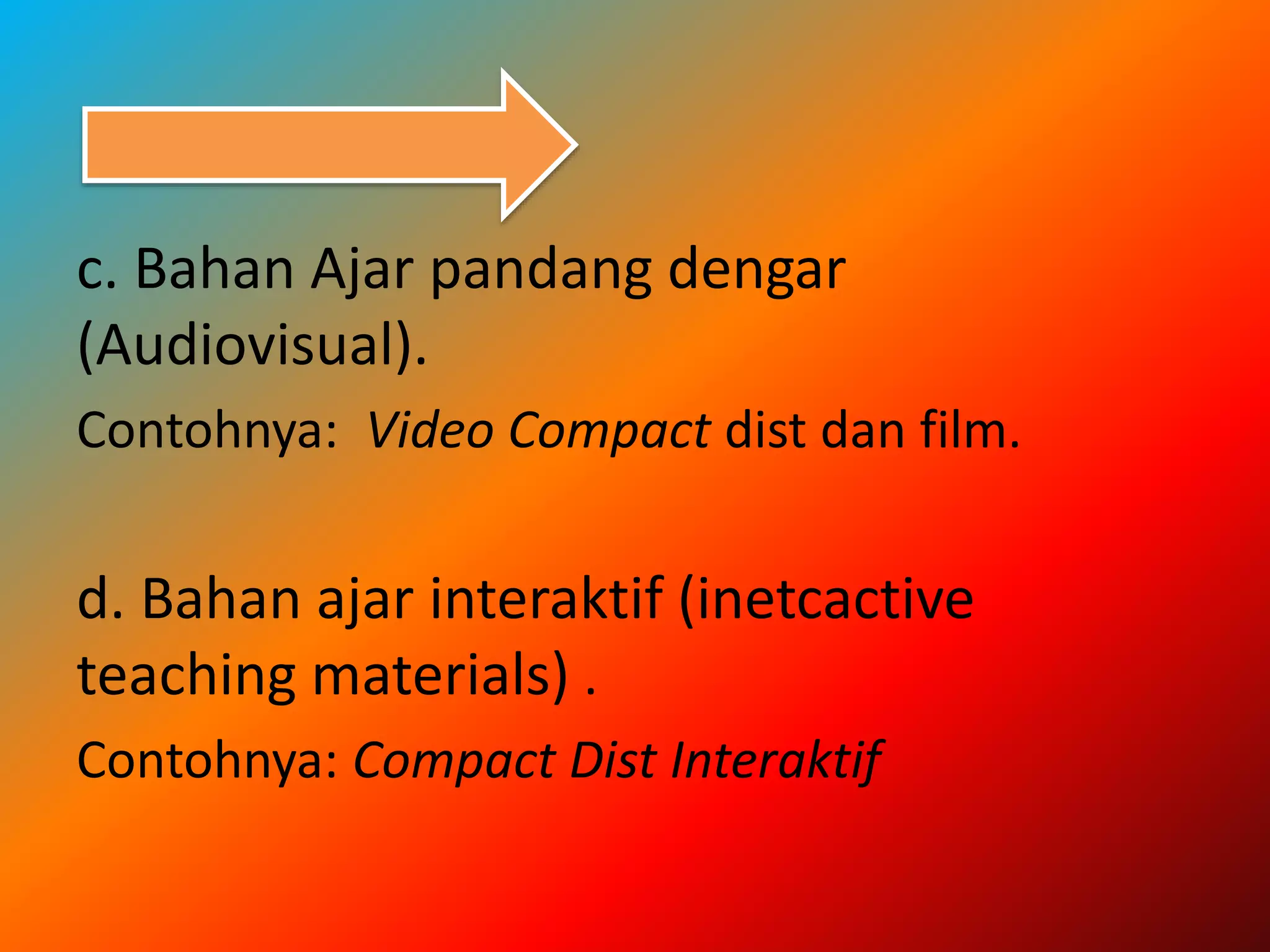 POWER POINT JENIS-JENIS BAHAN AJAR | PPTX