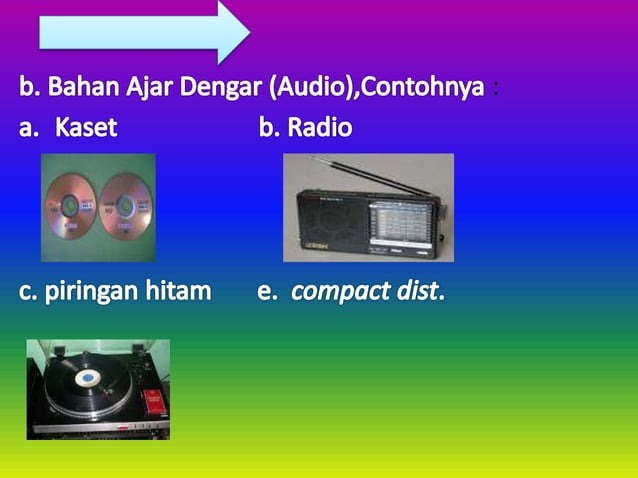 POWER POINT JENIS-JENIS BAHAN AJAR | PPTX