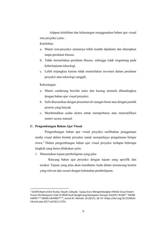 Pengembangan Bahan Ajar Visual Kel 7 1 Pdf