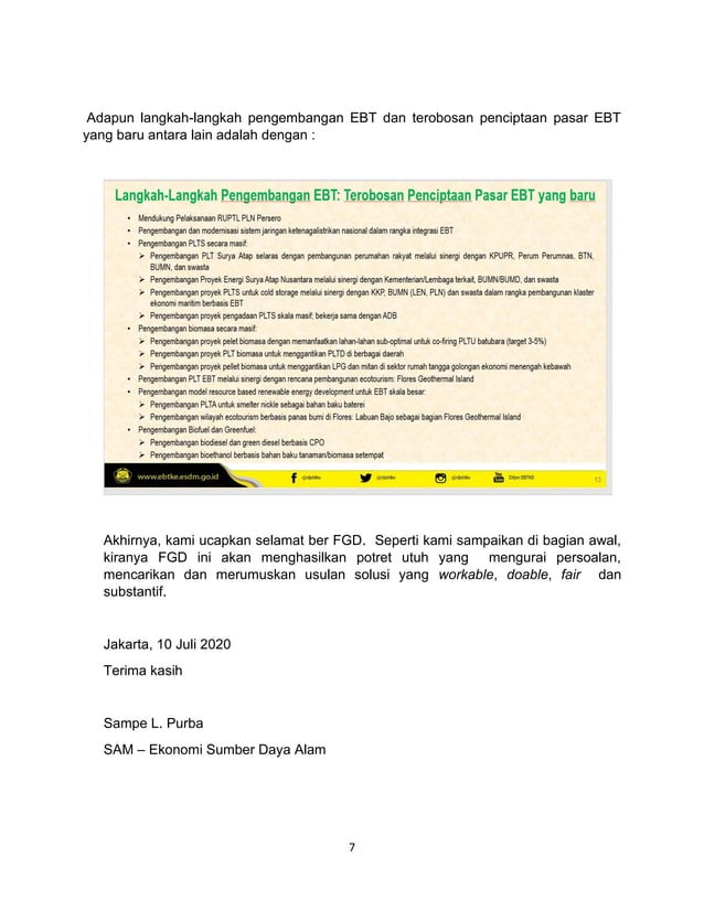 Pengembangan ebt di Indonesia | PDF