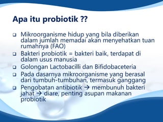 Pengembangan formula probiotik | PDF