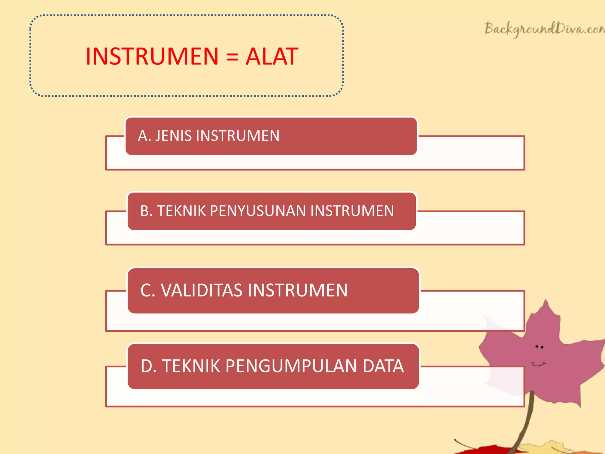 Pengembangan instrumen | PPTX