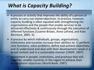 Public Service Capacity Building: From Capacity to Excellence | PPT
