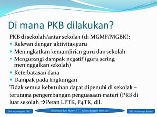 Pengembangan keprofesian berkelanjutan (pkb) | PPTX