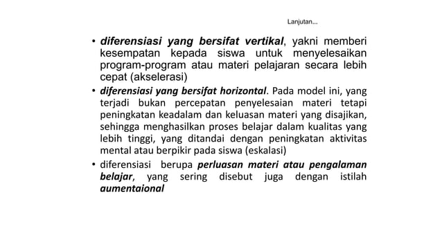 Pengembangan kurikulum bagi peserta didik cibi | PPTX