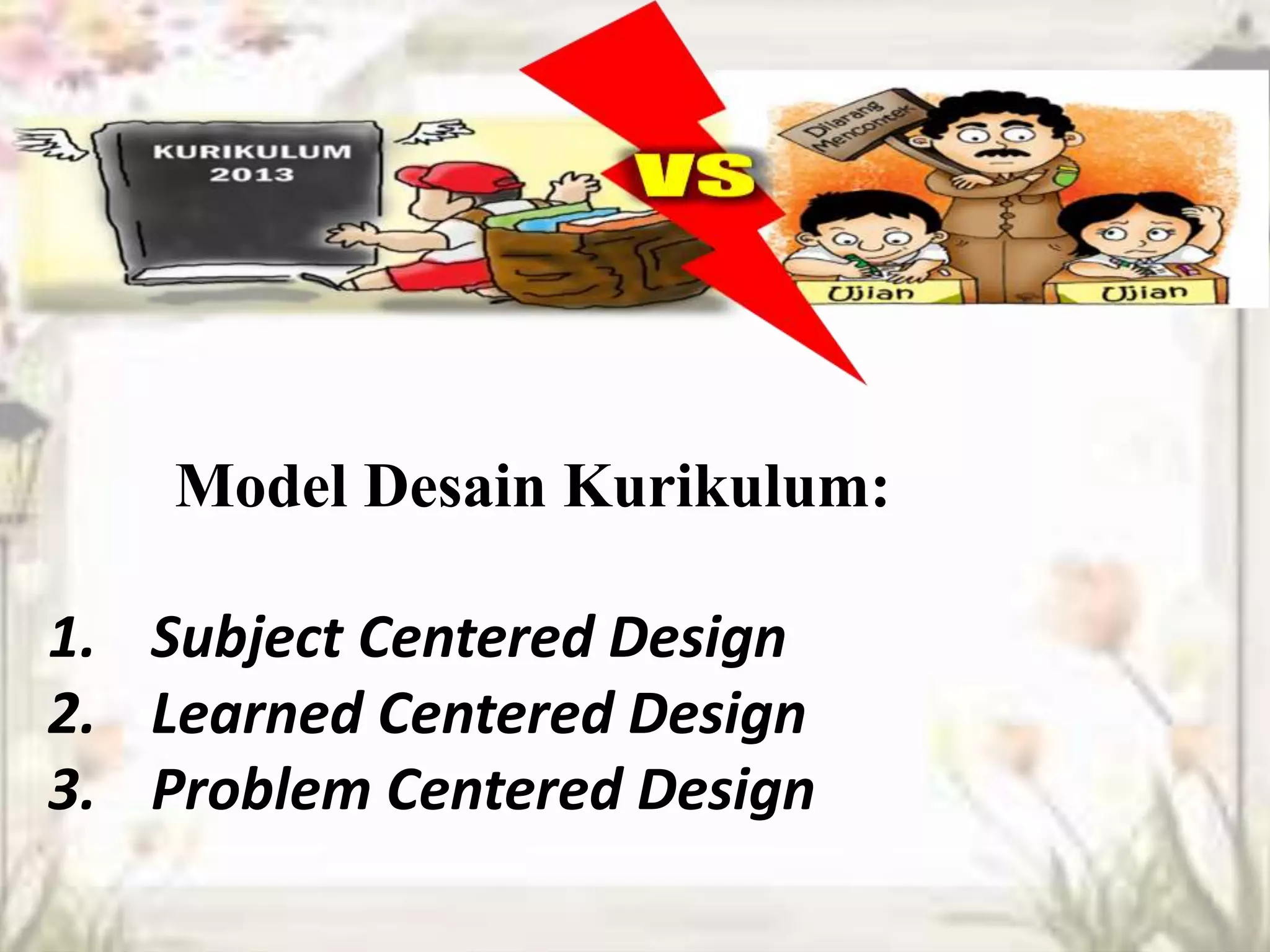 Pengembangan kurikulum (desain kurikulum) | PPTX