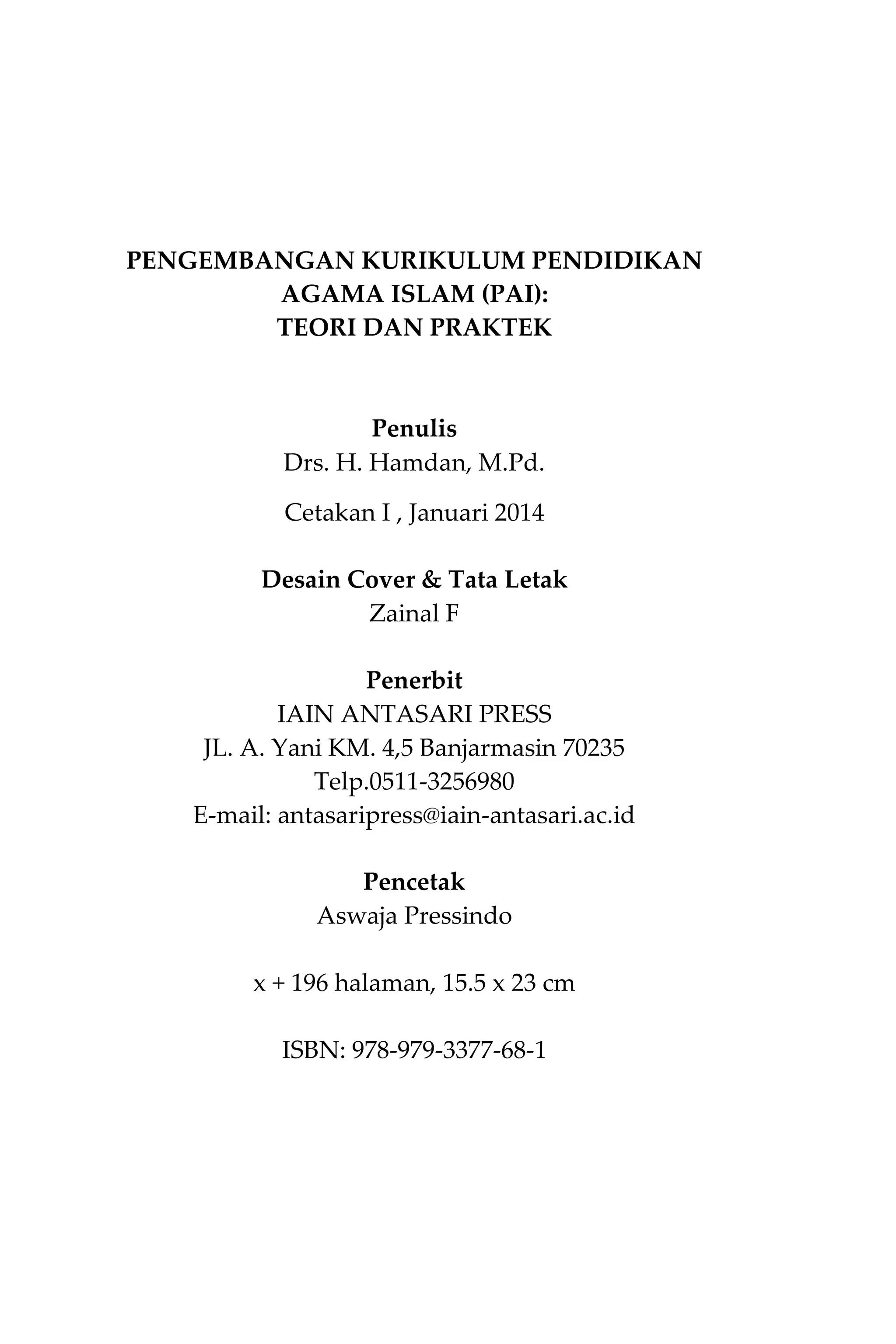 Pengembangan Kurikulum Pendidikan Agama Islam (PAI) teori dan praktek).pdf