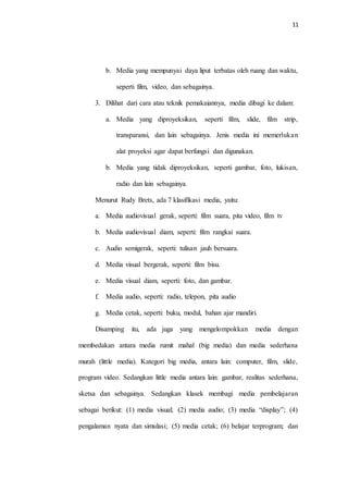 Pengembangan media dan sumber belajar | DOCX