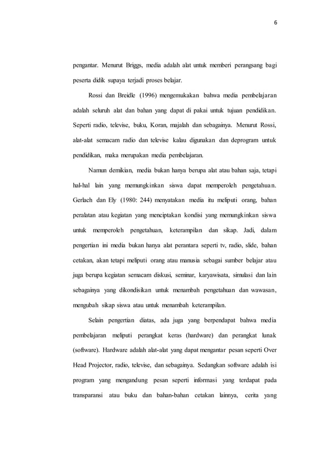 Pengembangan media dan sumber belajar | DOCX