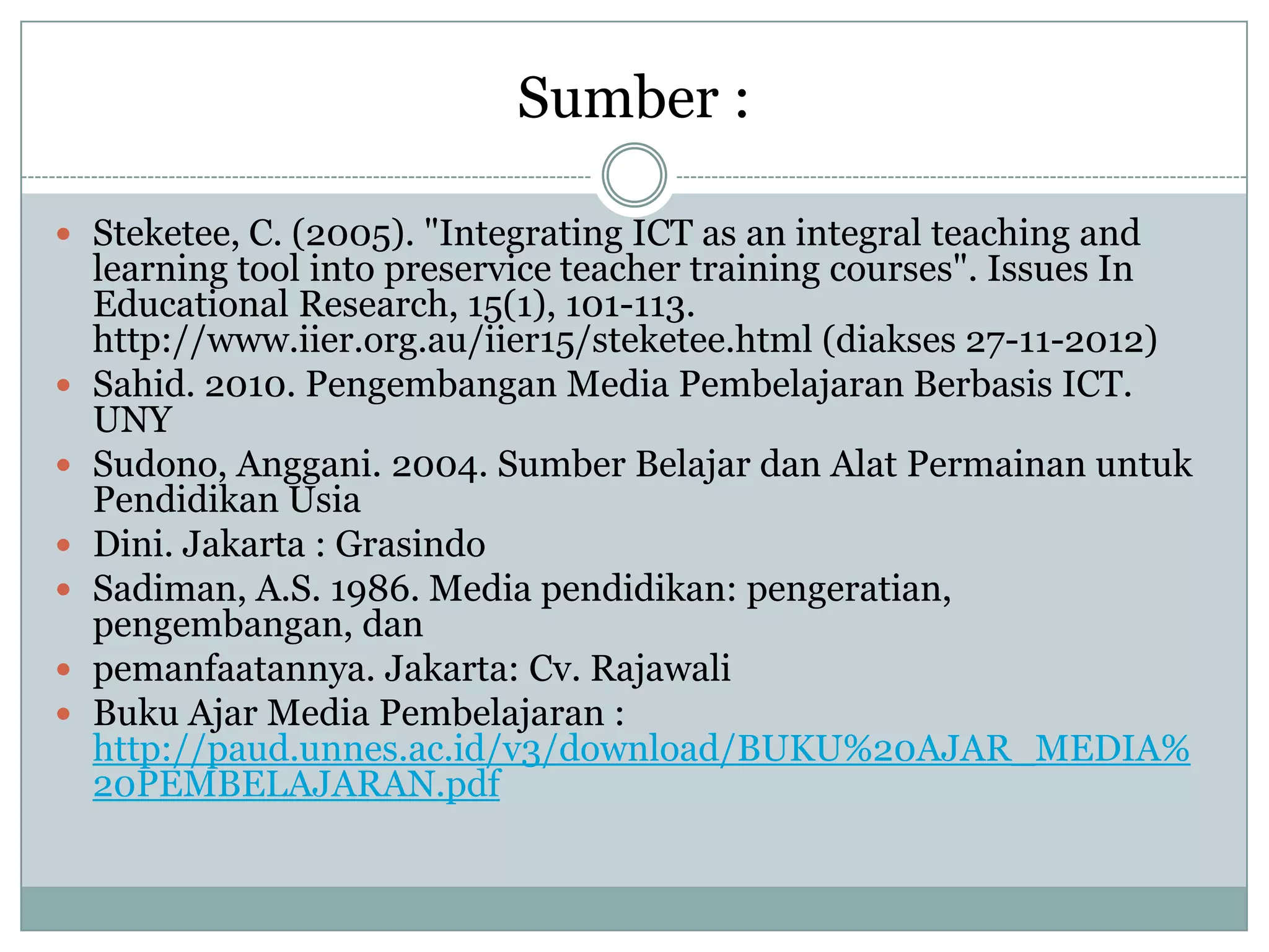 Pengembangan media pembelajaran | PPSX