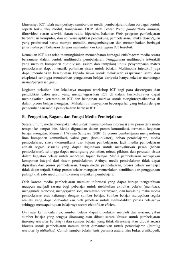 Pengembangan media pembelajaran berbasis ict | PDF