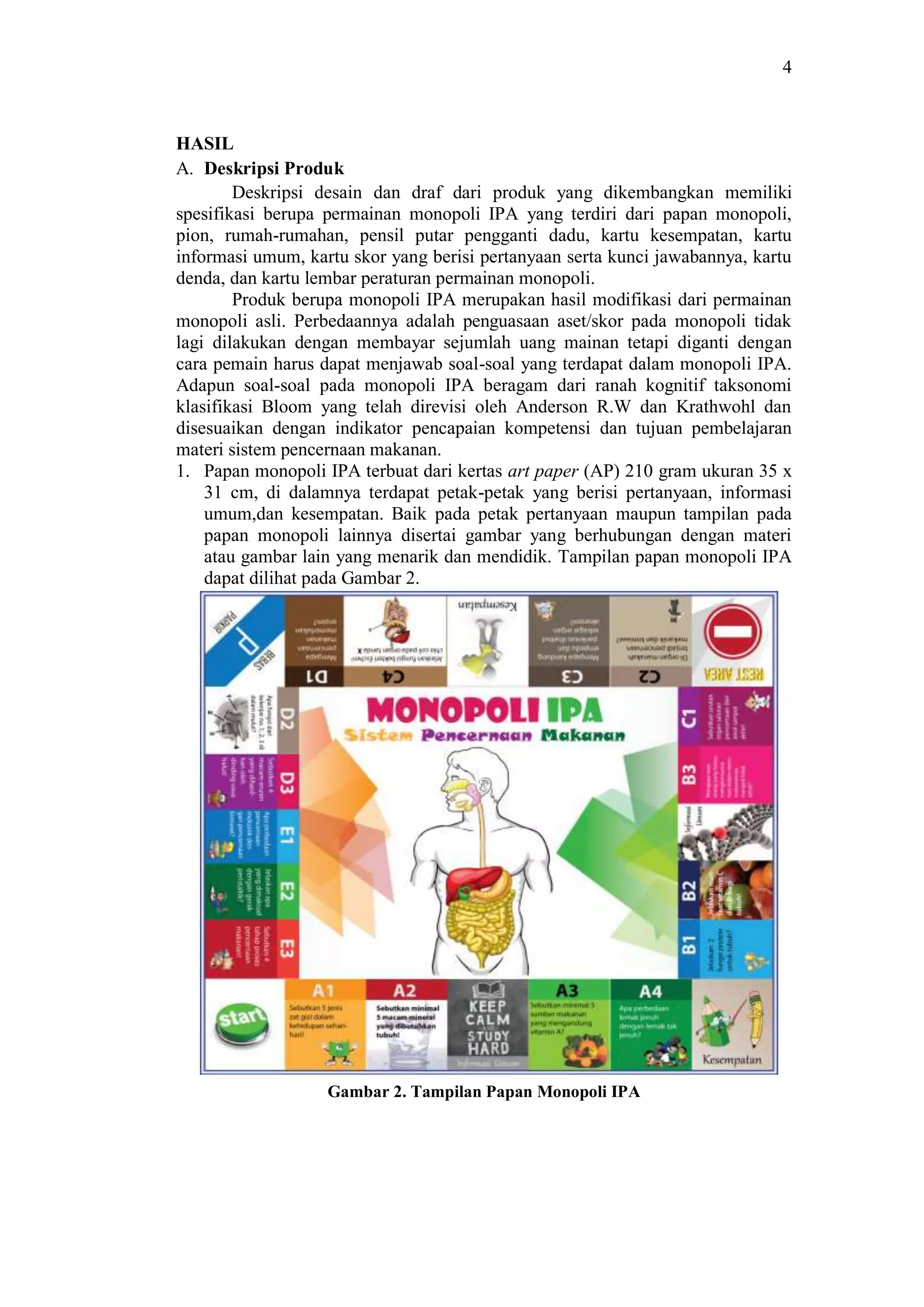 Pengembangan media pembelajaran monopoli ipa | PDF