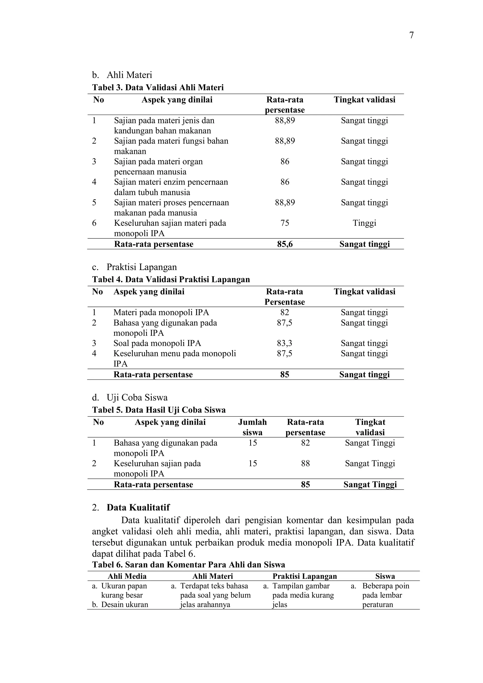 Pengembangan media pembelajaran monopoli ipa | PDF