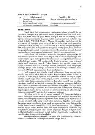 Pengembangan media pembelajaran monopoli ipa | PDF