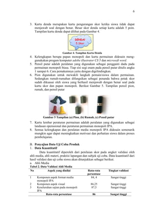 Pengembangan media pembelajaran monopoli ipa | PDF
