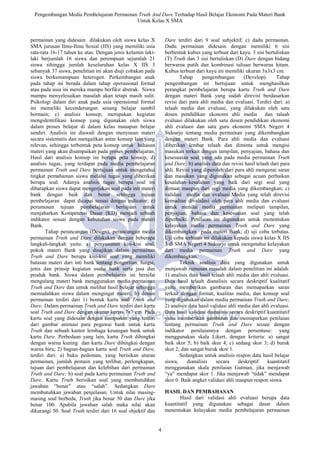 Pengembangan media pembelajaran permainan truth and dare terhadap hasil belajar ekonomi pada ...