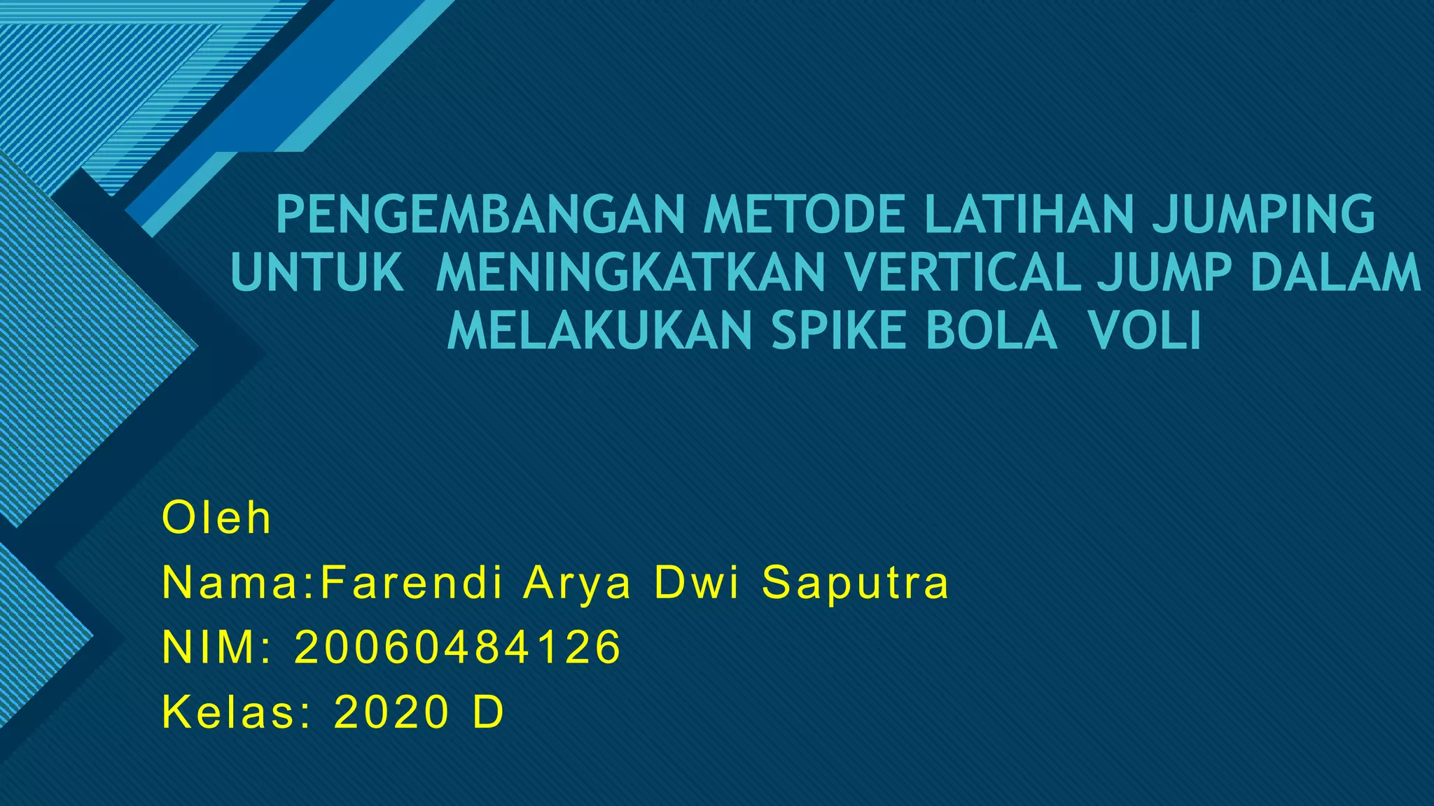 Review Pengembangan metode latihan jumping untuk meningkatkan vertical ...