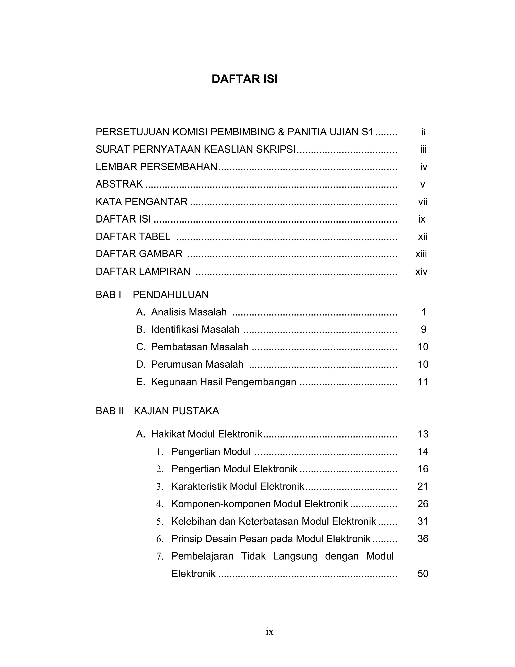 Pengembangan modul elektronik sebagai sumber belajar untuk mata kuliah ...