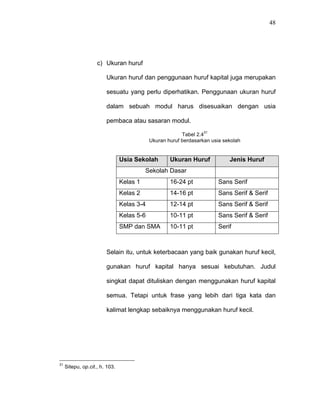 Pengembangan modul elektronik sebagai sumber belajar untuk mata kuliah ...
