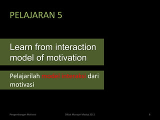 Pengembangan motivasi (modul) | PPT