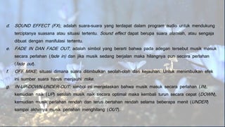 Pengembangan naskah media audio radio | PPT