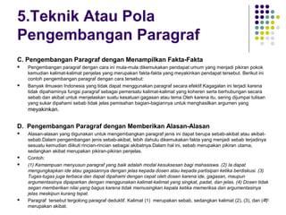 Pengembangan paragraf | PPT