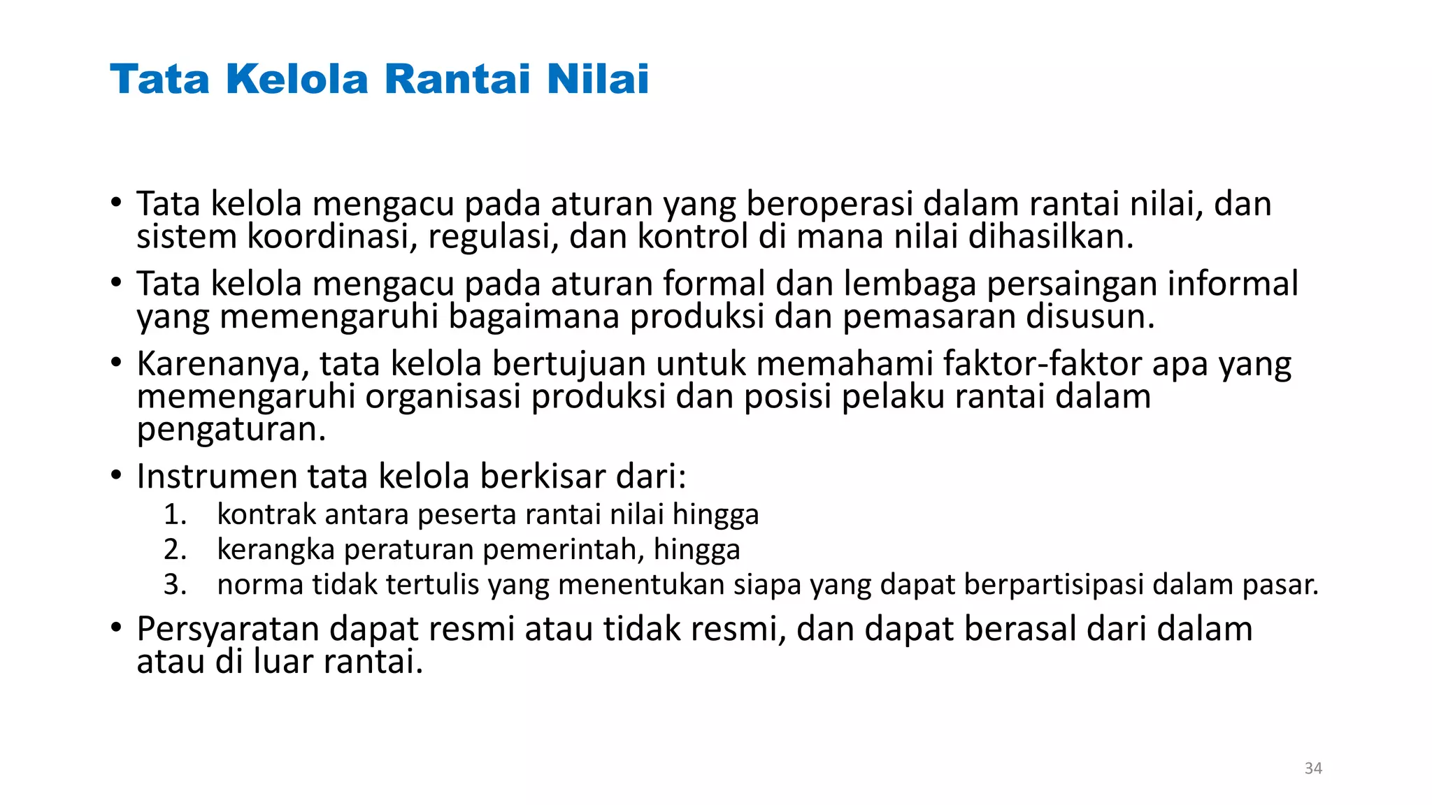 Pengembangan Rantai Nilai (Value Chain Development) | PDF