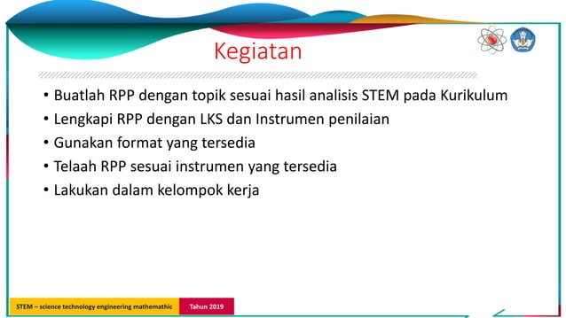 Pengembangan RPP berbasis STEM | PPTX