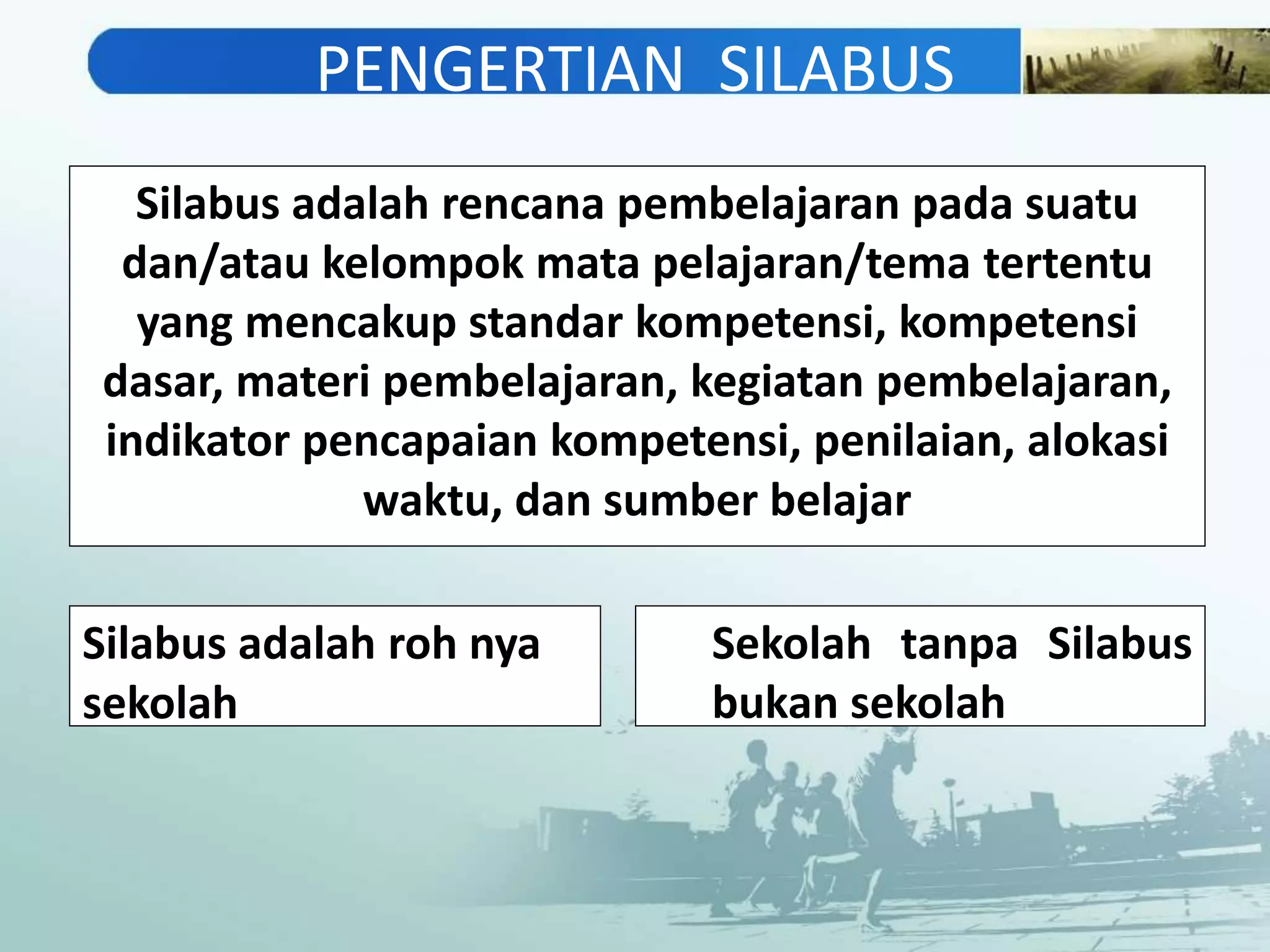 Pengembangan silabus | PPTX