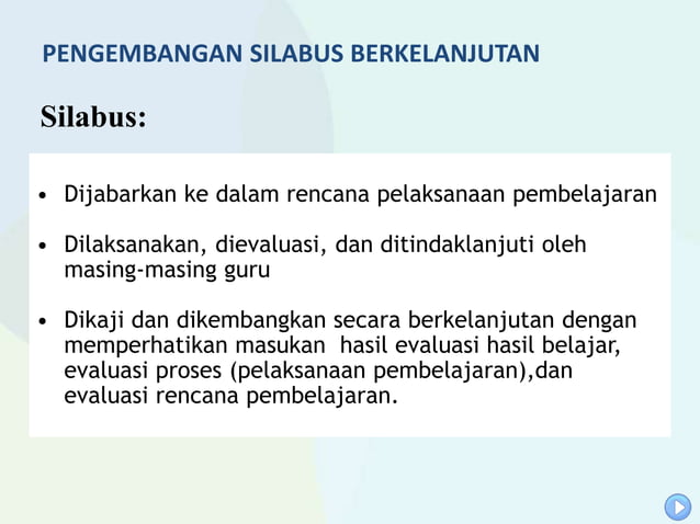Pengembangan silabus | PPTX