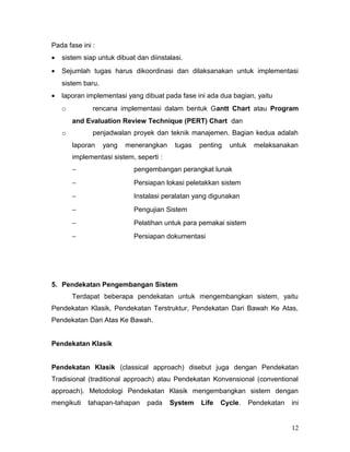 Pengembangan sistem informasi | DOC