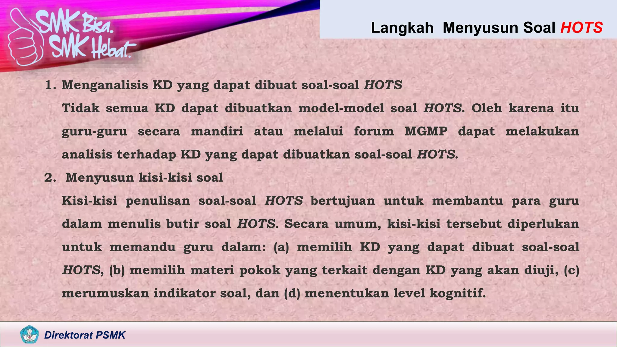 Pengembangan Soal HOTs.pptx