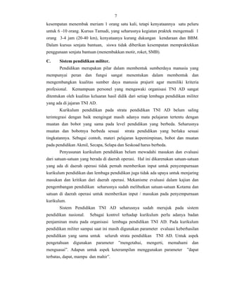 Pengembangan tni ad | PDF