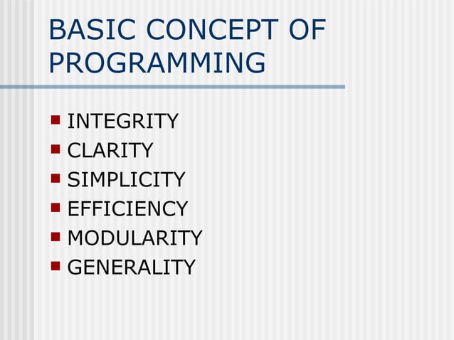 Welcome To Class Programming | PPT