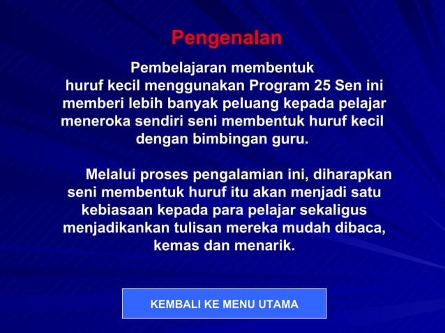 Pengenalan program | PPT