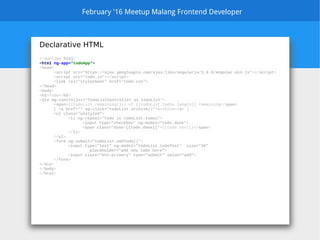 Pengenalan AngularJS | PPT