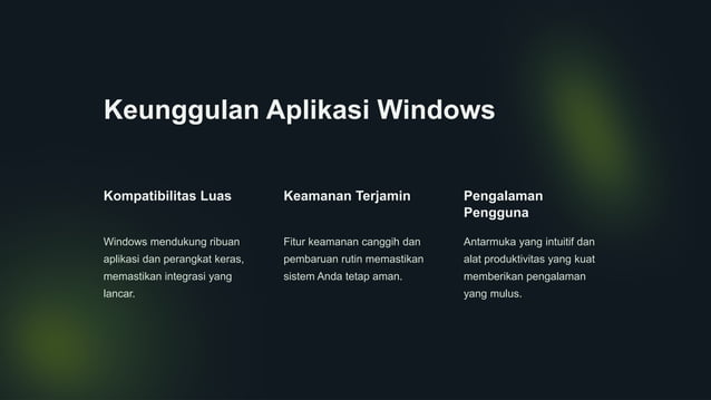 Materi Terkait Pengenalan Aplikasi Windows | PPTX