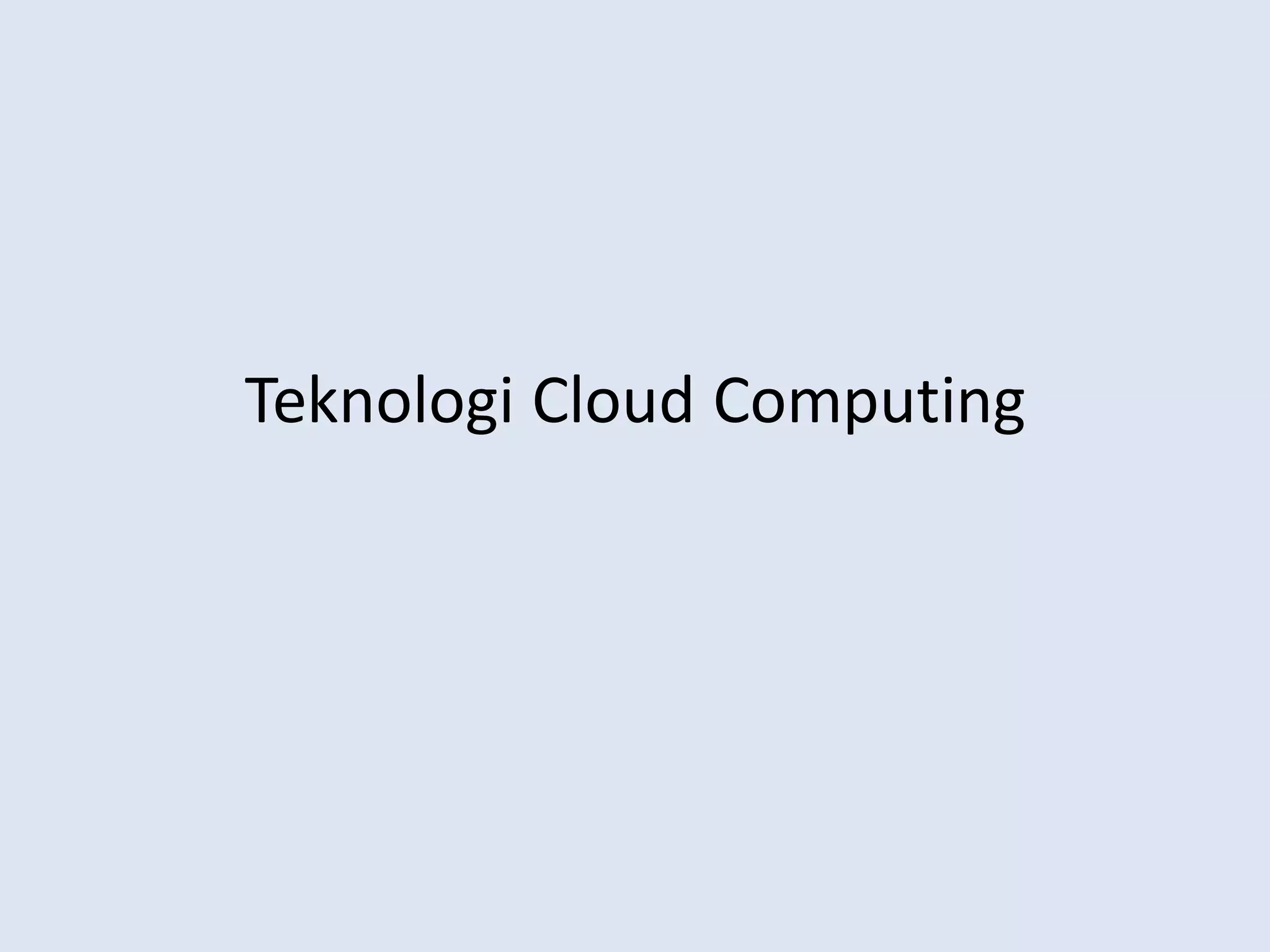 Pengenalan cloud-computing | PDF