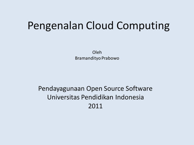 Pengenalan cloud-computing | PDF