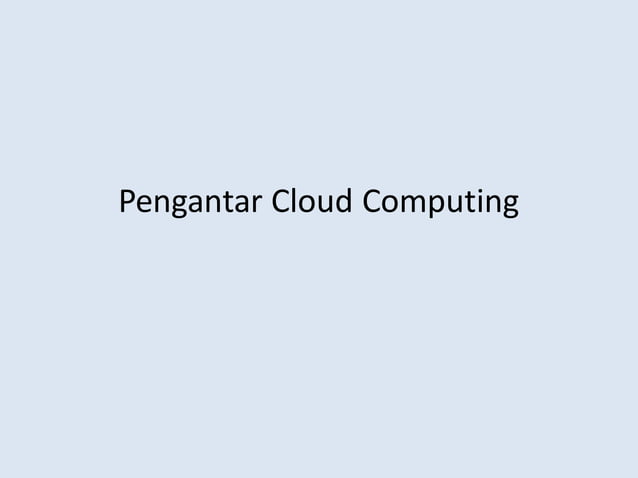 Pengenalan cloud-computing | PDF