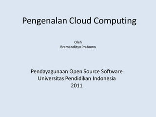 UNTUK PENULISAN DOKUMEN CLOUD COMPUTING | PPT