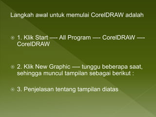Pengenalan corel-draw | PPTX