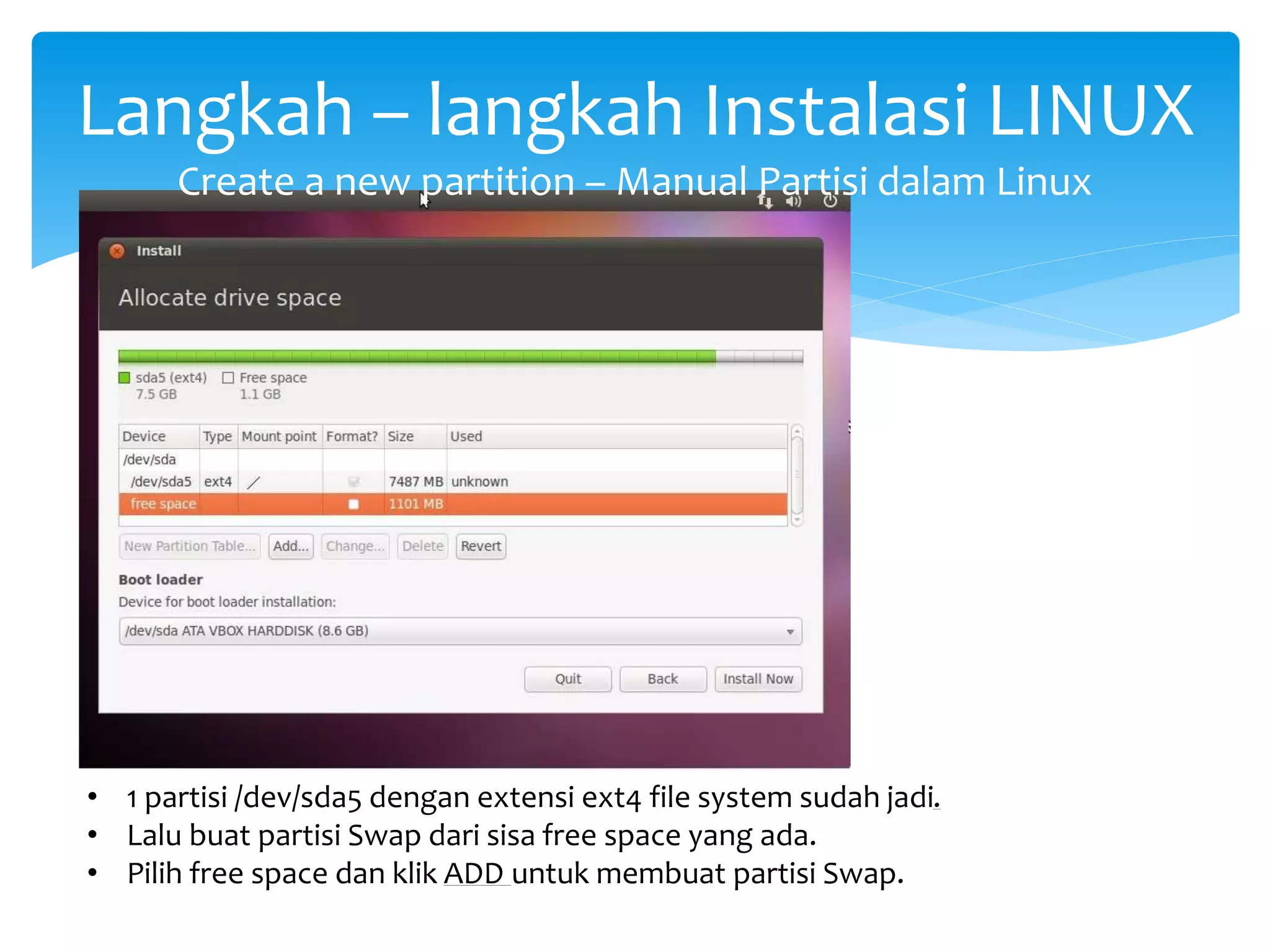 pengenalan dan instalasi linux | PPT