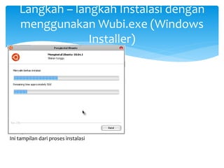pengenalan dan instalasi linux | PPT
