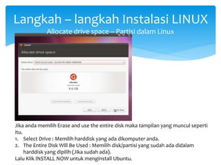 pengenalan dan instalasi linux | PPT
