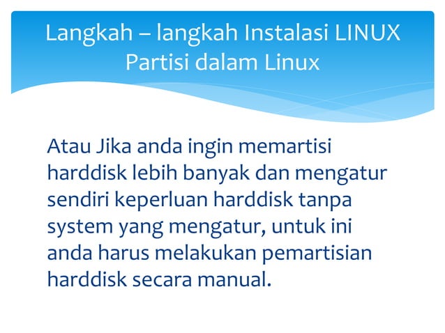 pengenalan dan instalasi linux | PPT
