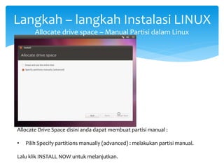 pengenalan dan instalasi linux | PPT