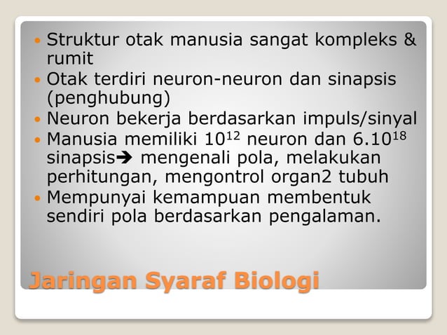 Pengenalan jaringan-syaraf-tiruan | PPTX