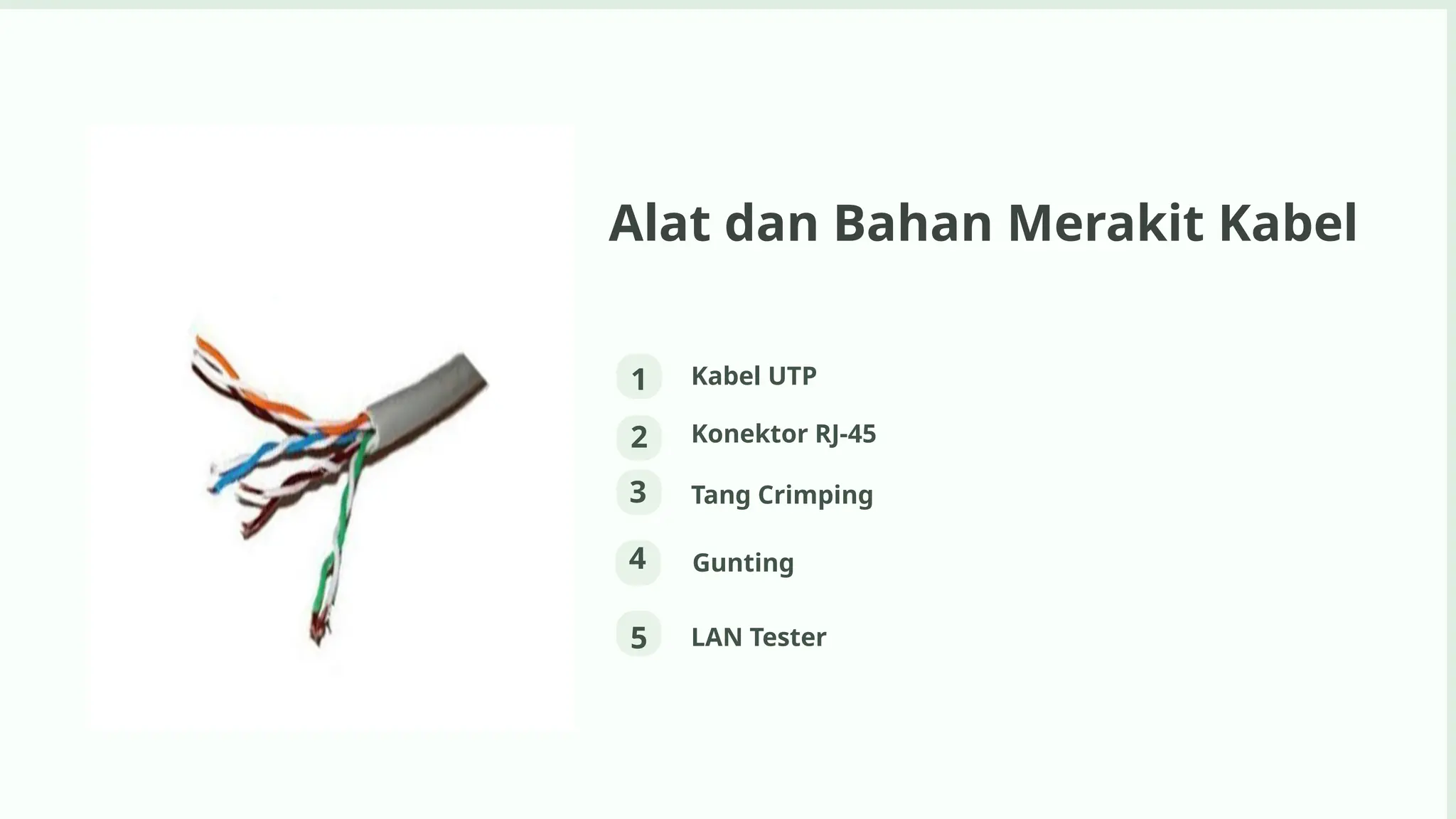 Pengenalan Kabel UTP (Unshielded Twisted Pair) | PPTX